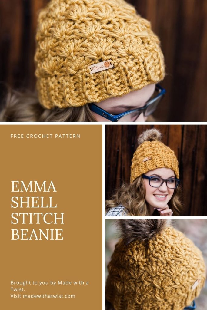 Chunky Shell Stitch Beanie: Free Crochet Pattern